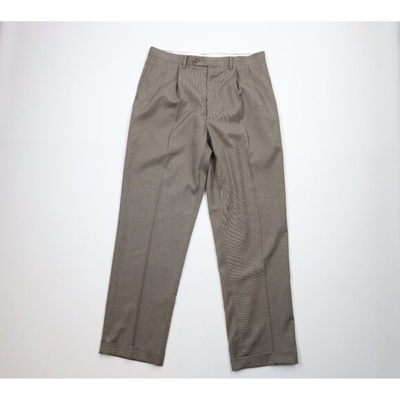 Ralph Lauren | Pants | Vintage 9s Ralph Lauren Mens 34x32 Pleated Cuffed Wide Leg Chino Pants ...